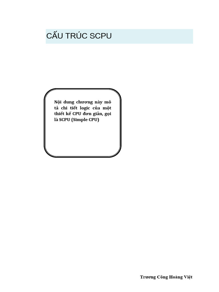 SCPU Spec | PDF