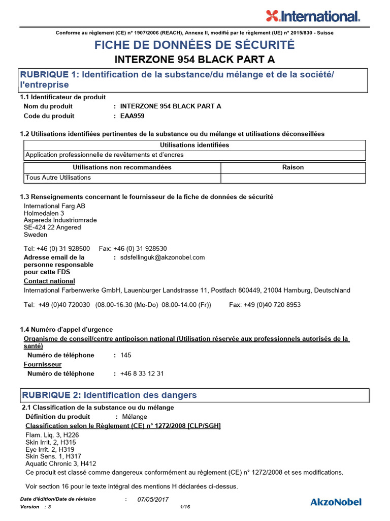 FDS Interzone 954 PART A | PDF