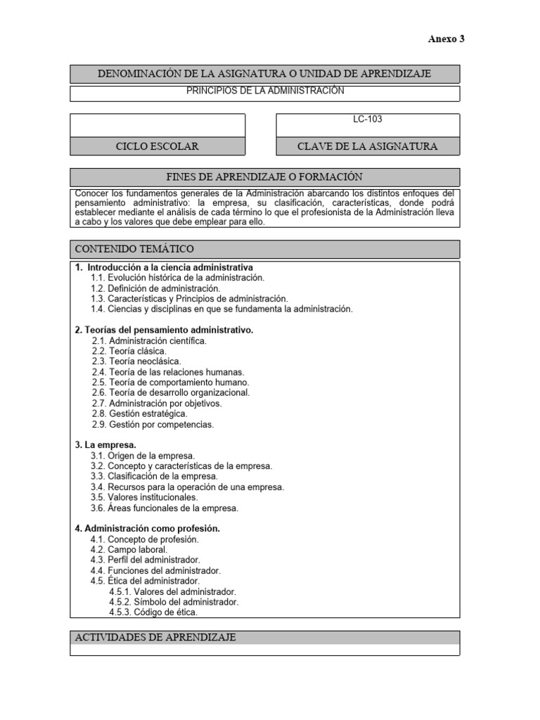 Principio de La Admon | PDF