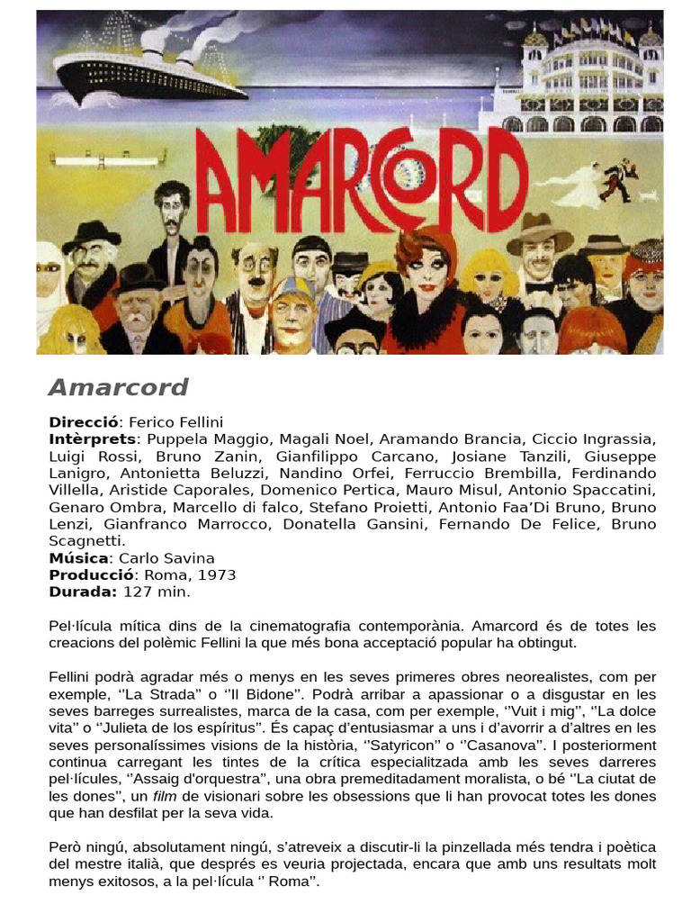 Amarcord | PDF