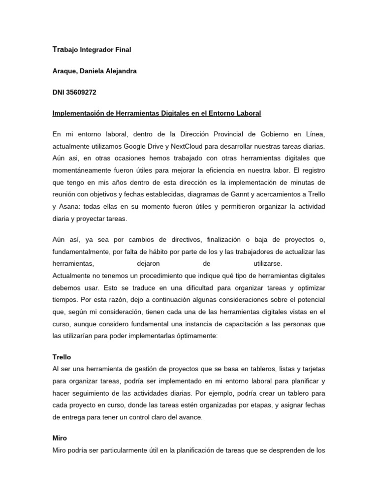 Trabajo Integrador Final Scrum master | PDF