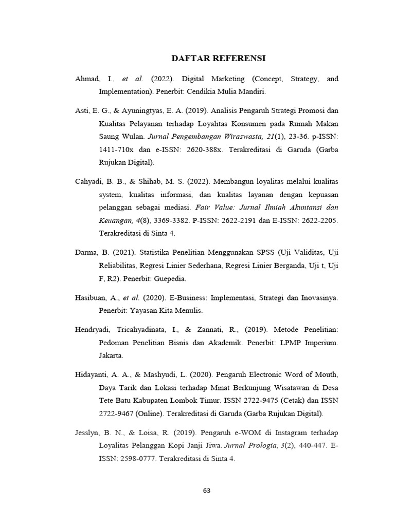 Daftar Referensi | PDF