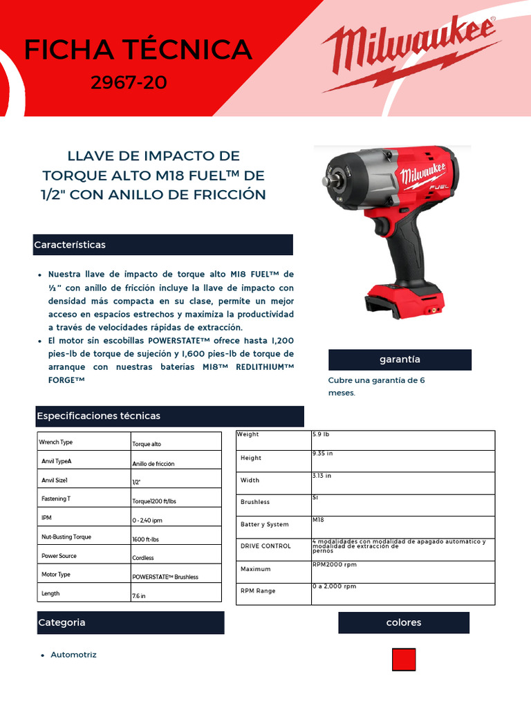 Milwaukee 2967 20 | PDF