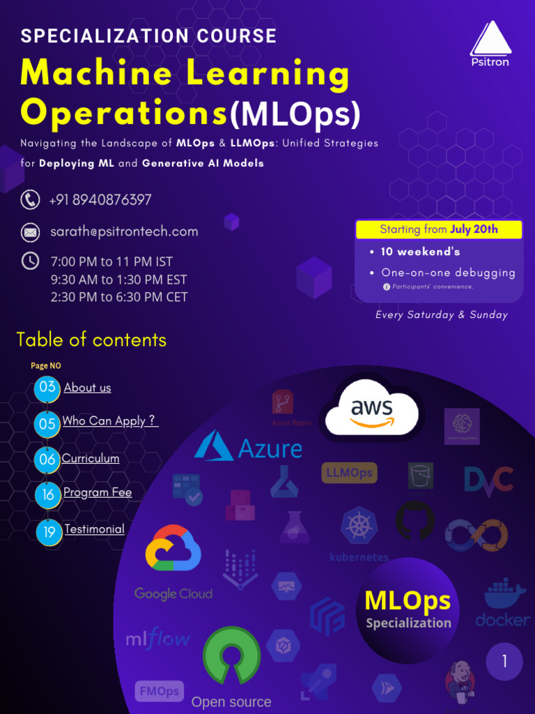 MLOps Specialization Course July 2024 | PDF