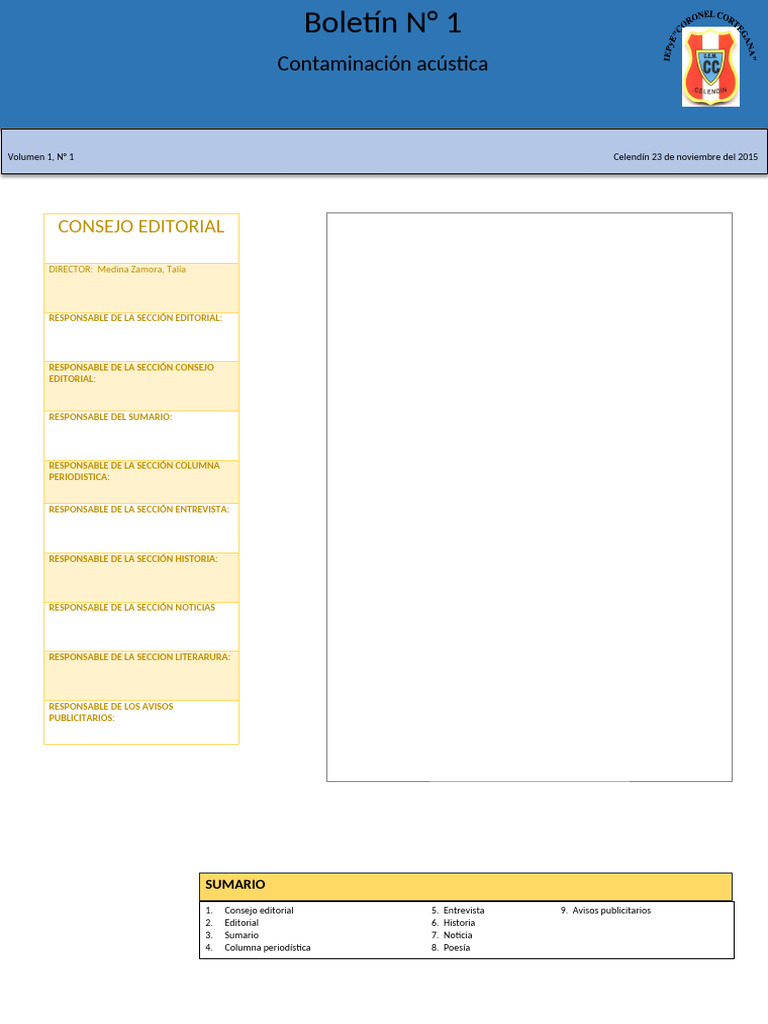 Modelo de Boletín. | PDF