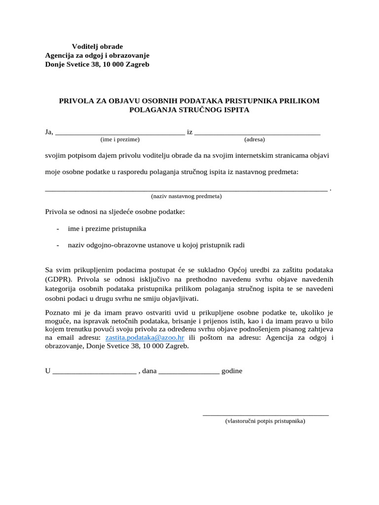 Privola Stručni Ispiti | PDF