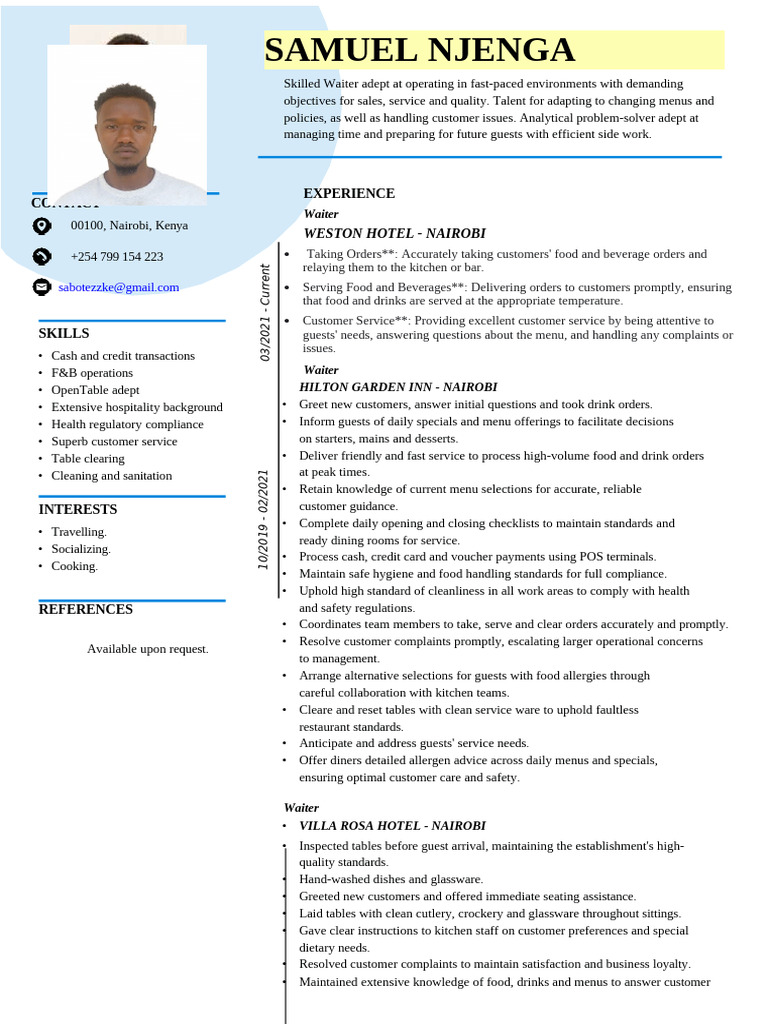 George Kimani cv (1) | PDF