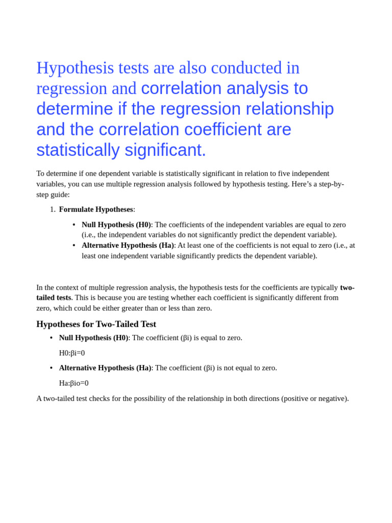 How To Do Hypothesis Testing | PDF