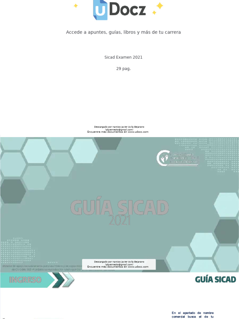 Sicad 2021 Examen | PDF