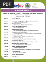 Turn Over Program Sample | PDF