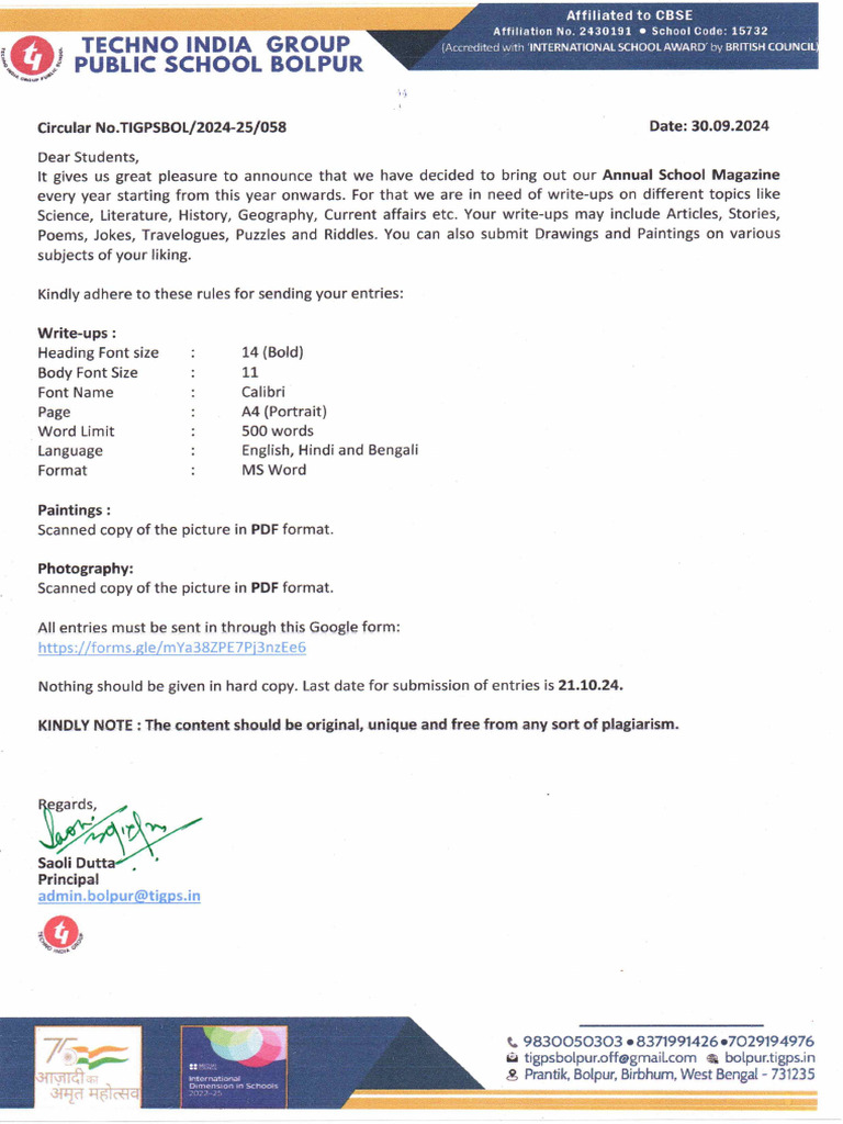 058 - Annual School Magazine. | PDF