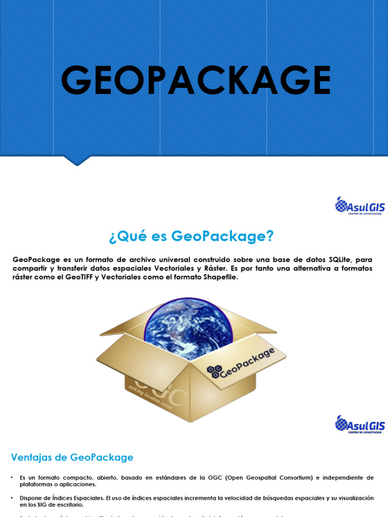 Clase 9.1 GeoPackage | PDF