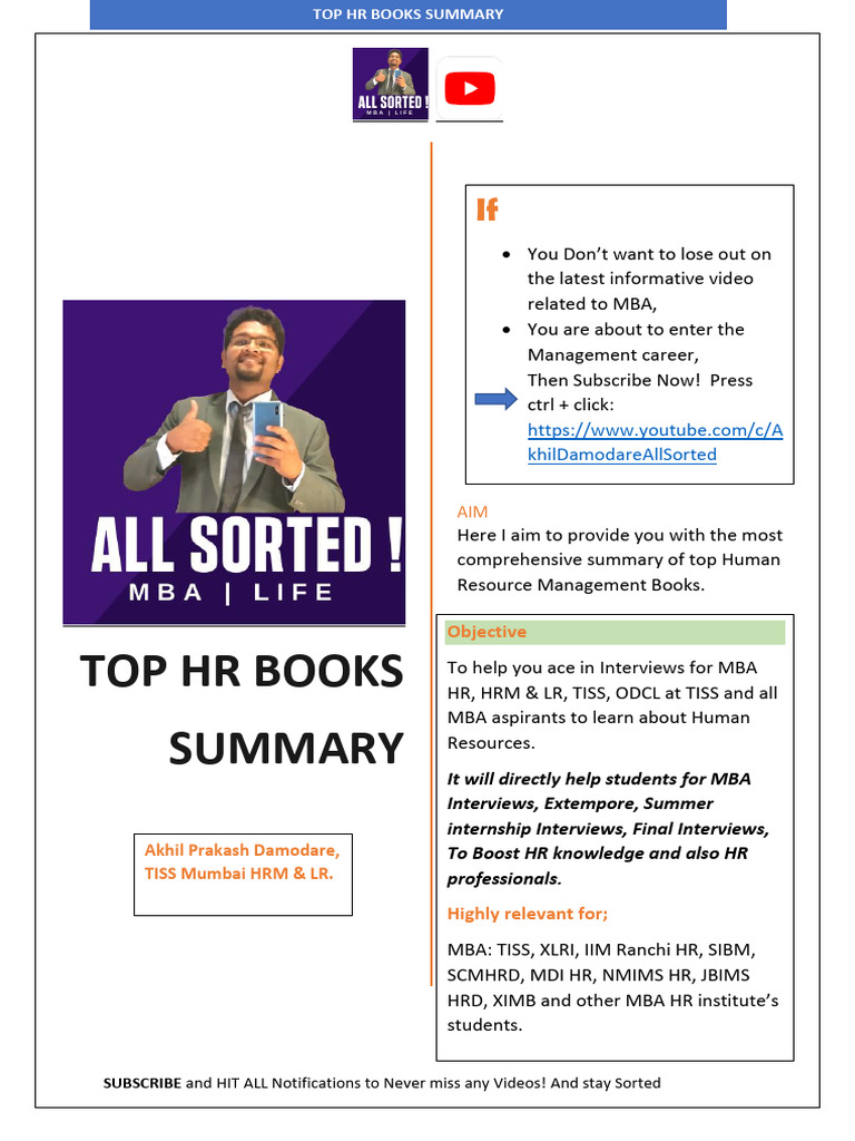 Top HR Books Summary | PDF