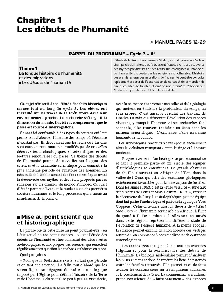 Hg6 Guide Pedagogique | PDF