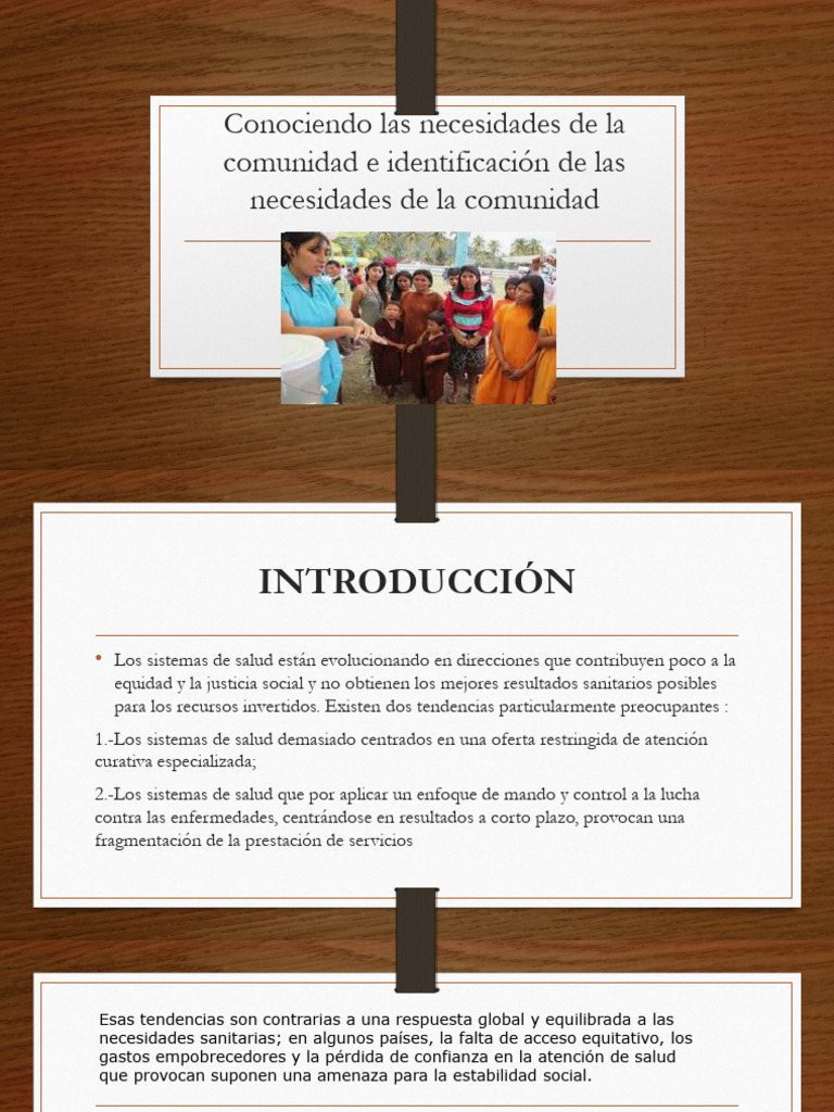 Conociendo Las Necesidades de La Comunidad e Identificación | PDF