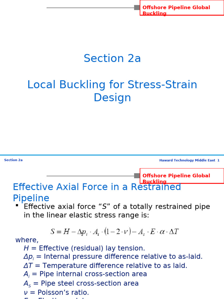 Section 2a - Local Buckling For Stress-Strain Design | PDF | Buckling ...