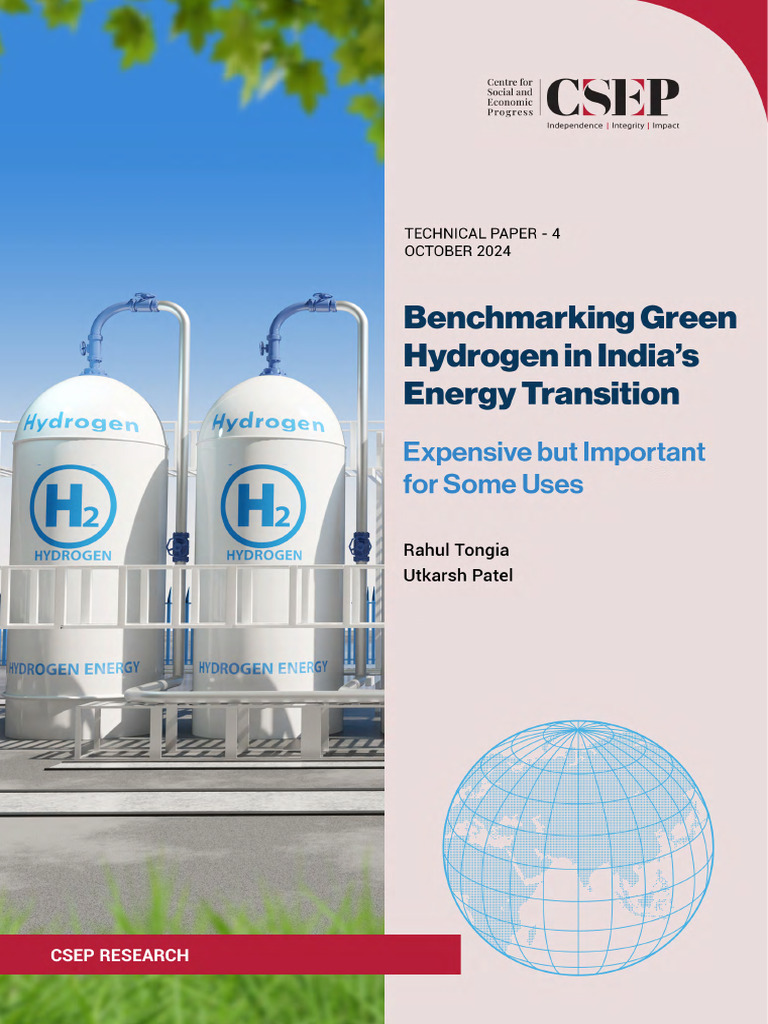 Benchmarking Green Hydrogen in Indias Energy Transition | PDF