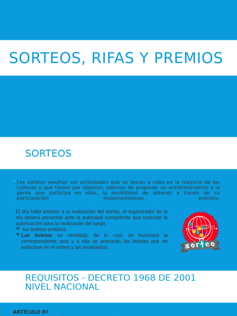 Sorteos, Rifas | PDF