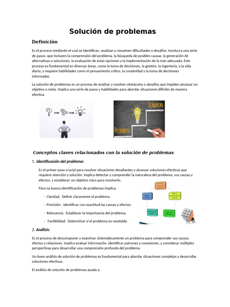 Solucion de Problemas Huamuro | PDF