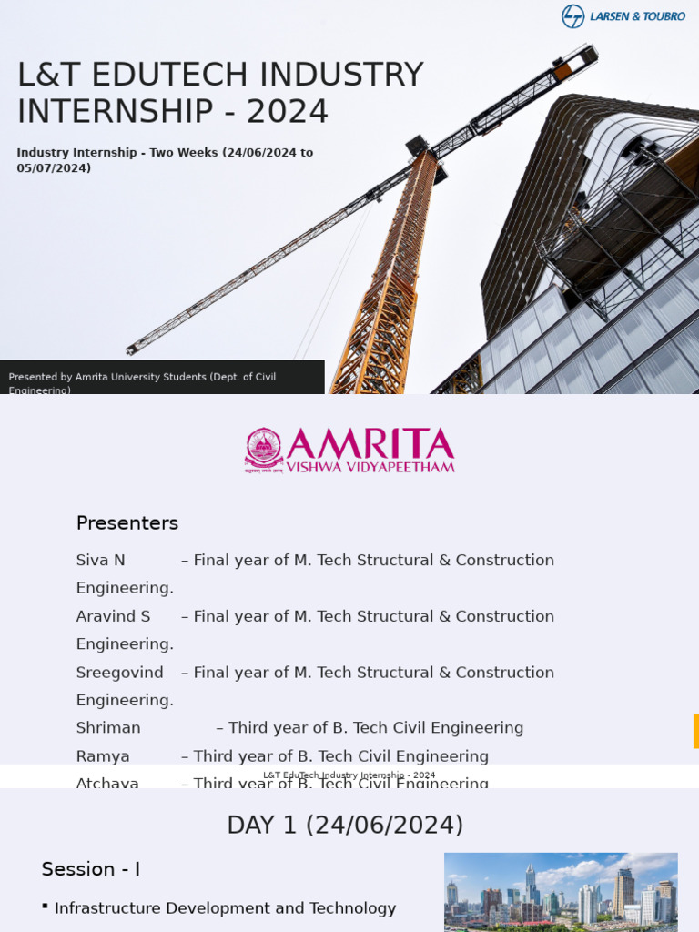 L&T Report Presentation | PDF