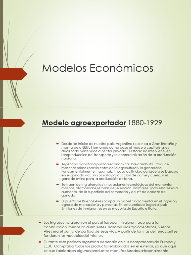 Modelos Económicos | PDF | Economias | Finanzas y dinero