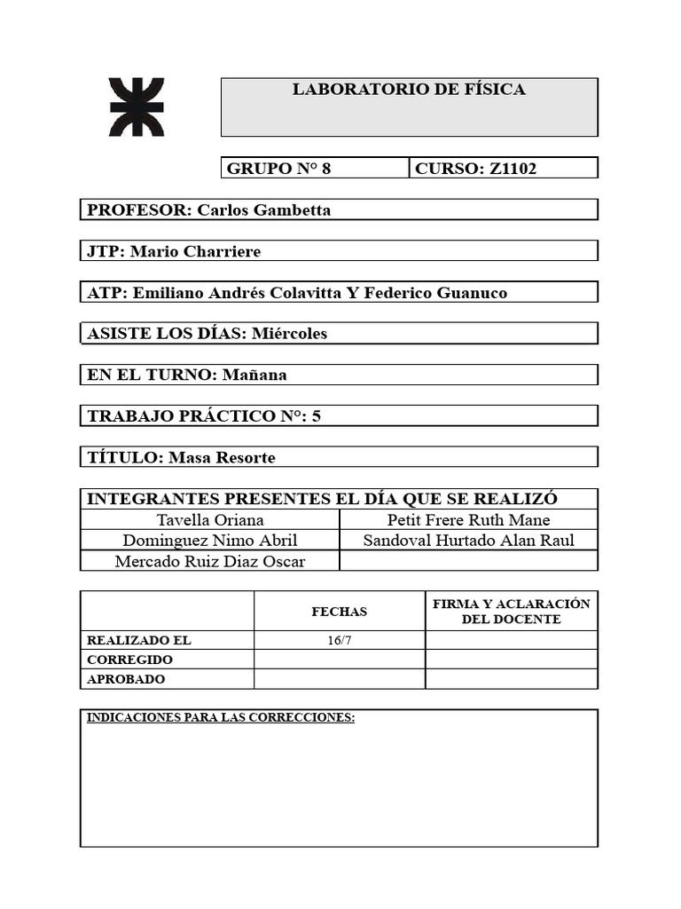 Z1102 Grupo8 TP05 | PDF