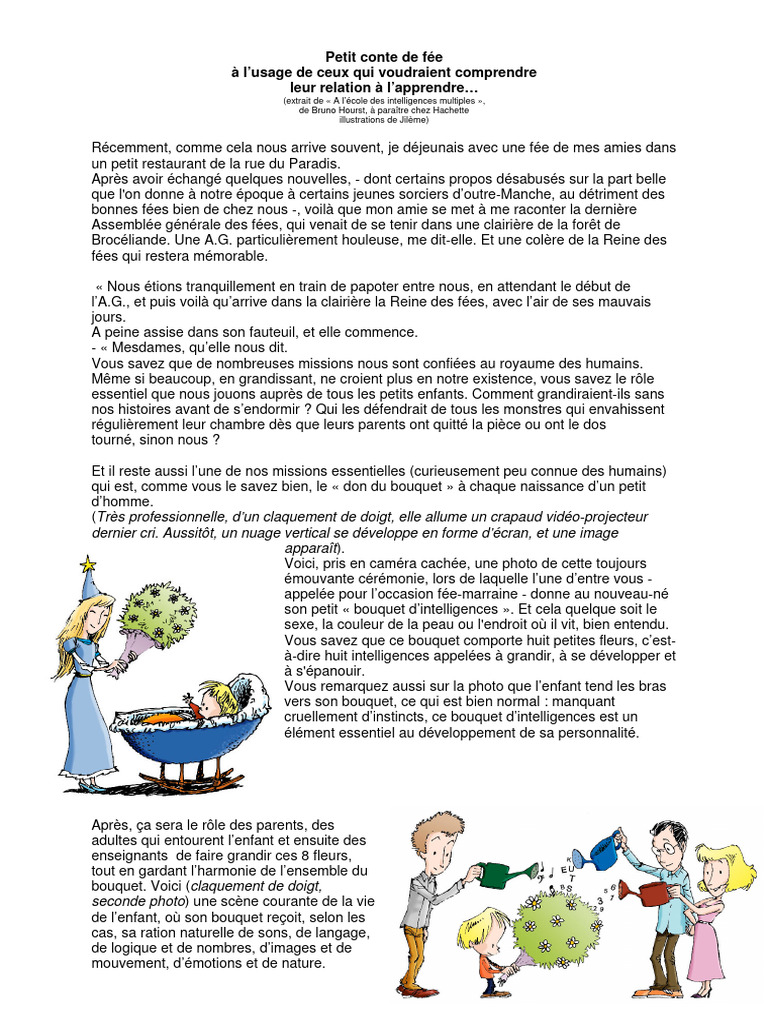Conte de Fée Le DON Du BOUQUET | PDF