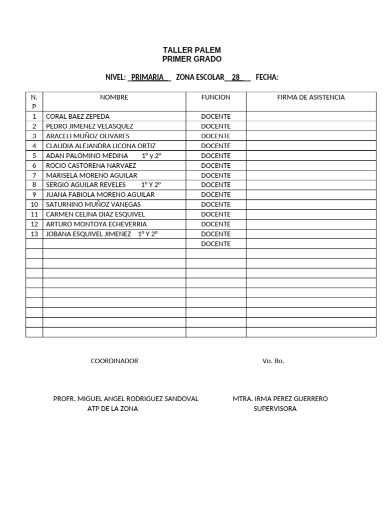 Taller Palem 24-25 | PDF