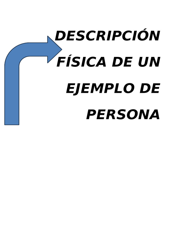 descripción física de un ejemplo de persona | PDF