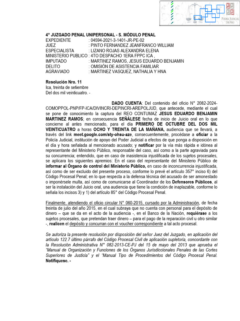 Exp. 04594-2021-3-1401-JR-PE-02 - Resolución - 204783-2024 | PDF