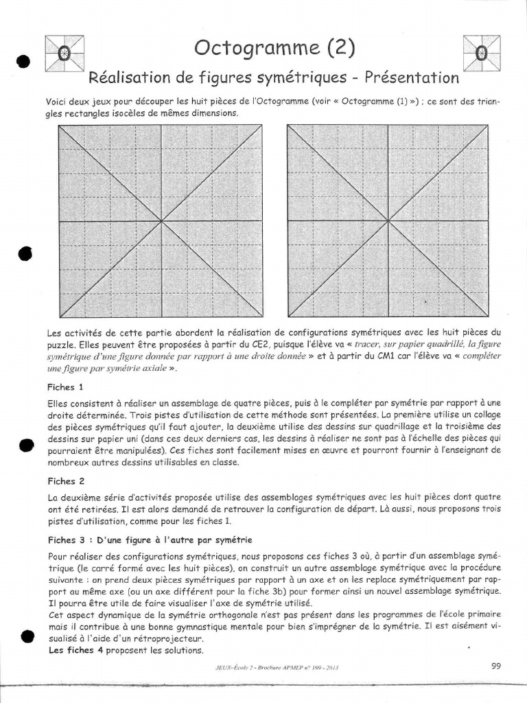 Jeux Maths Octogramme 2 | PDF