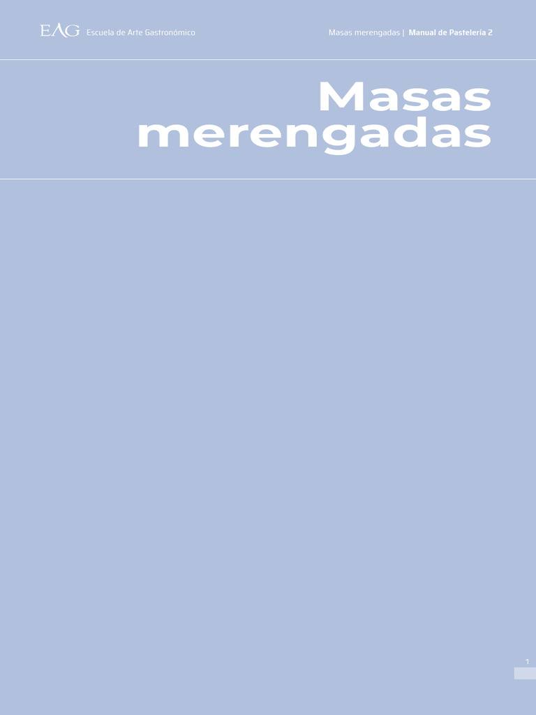 Masas Merengadas | PDF