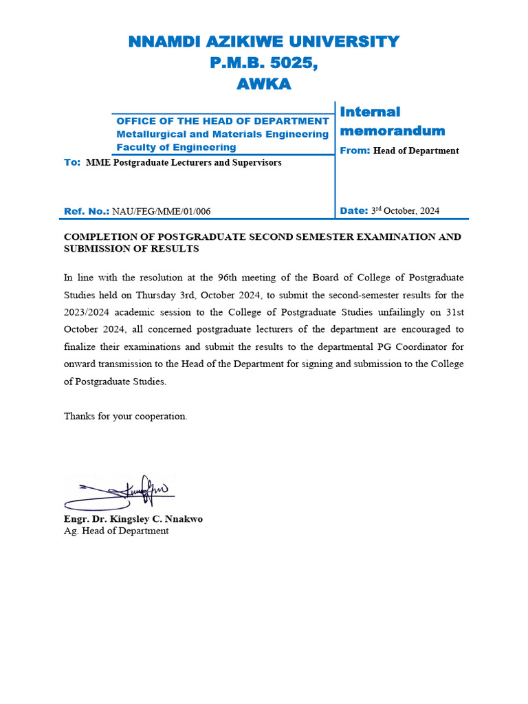 PG Memo | PDF