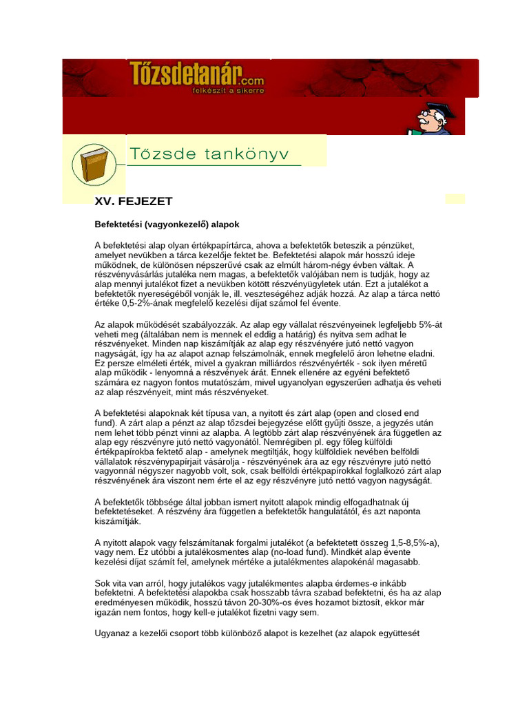15 Befektetési Alapok | PDF