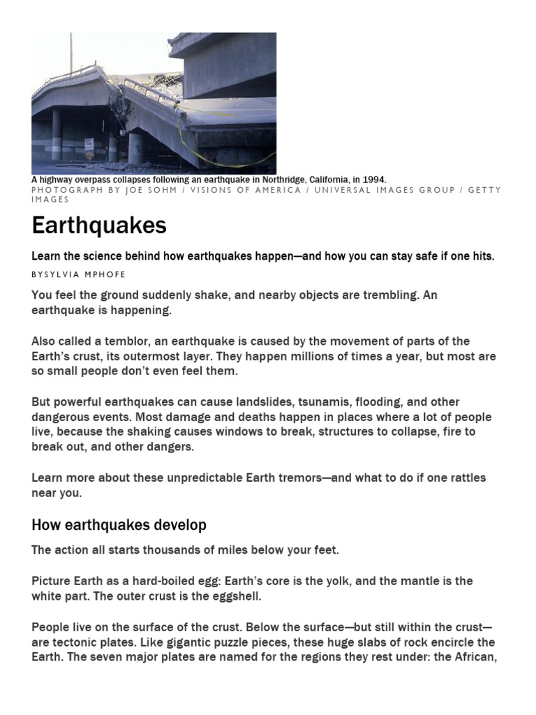 Earthquakes | PDF