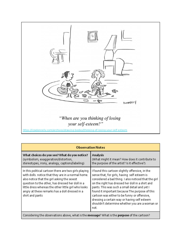 10 - CUT - Liza-Donnelly-Cartoons Analysis | PDF