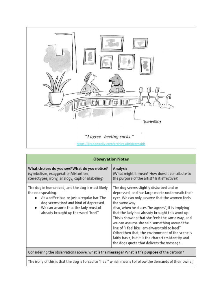 8 - CUT - Liza-Donnelly-Cartoons Analysis | PDF