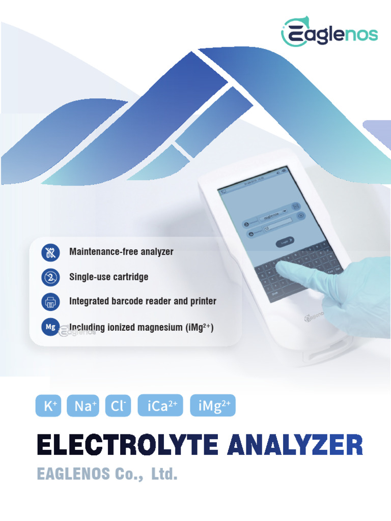 Brochure For Electrolyte Analyzer | PDF | Chloride | Electrolyte
