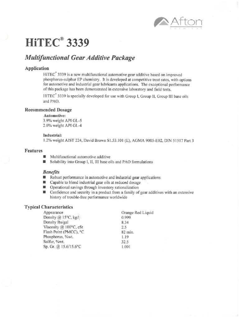 Hitec 3339 | PDF