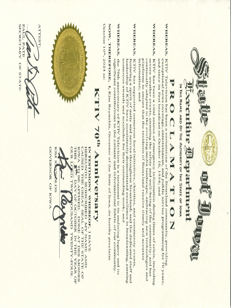 KTIV 70th Anniversary | PDF