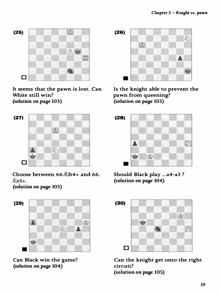 HW Knight vs. Pawn | PDF