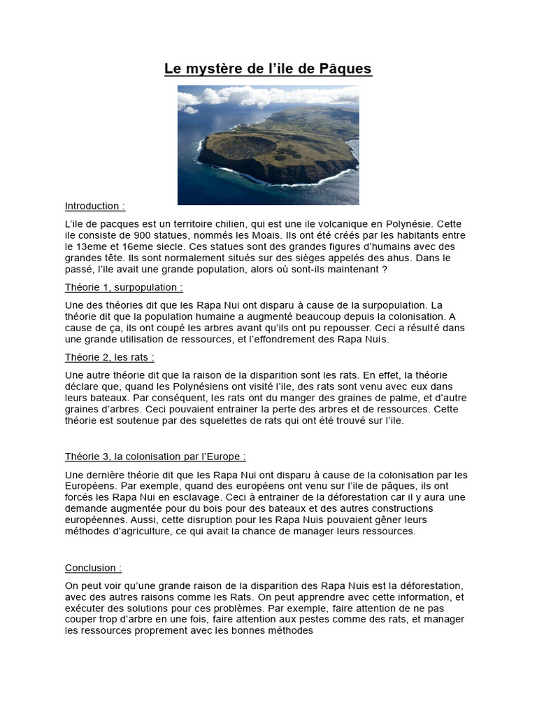geography project Rapa Nui | PDF