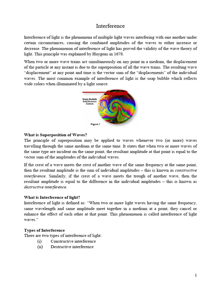 Interference Pdf Waves Art