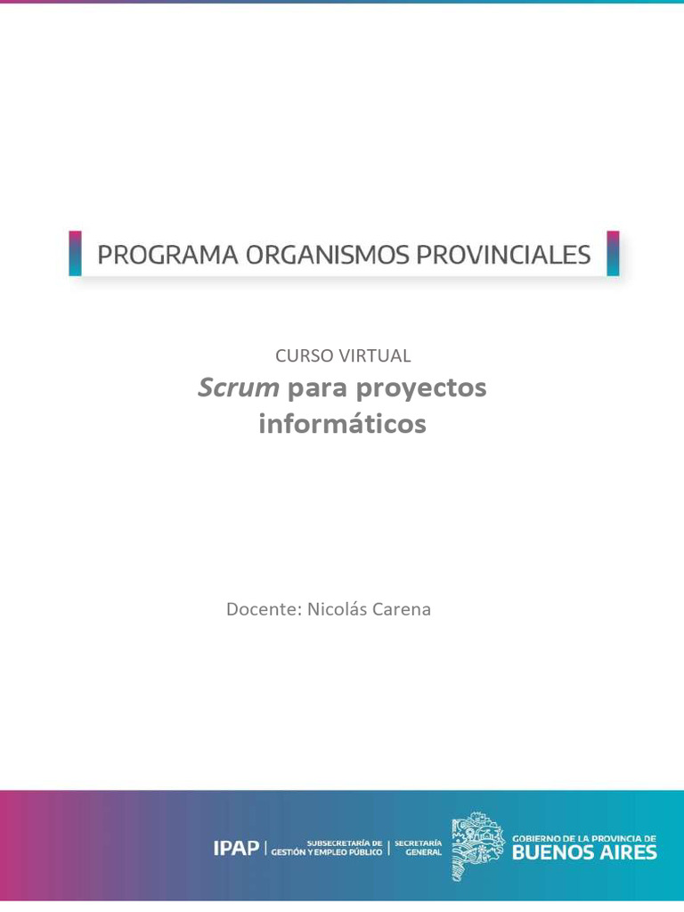 Material POP 2024 - Scrum Módulo 2 | PDF | Scrum (desarrollo de software) | Software