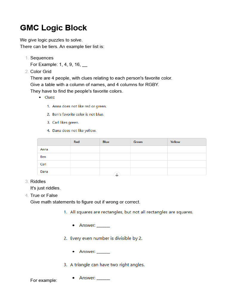 GMC Logic Block | PDF