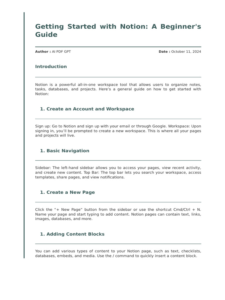 Notion Instructions | PDF | Business | Art