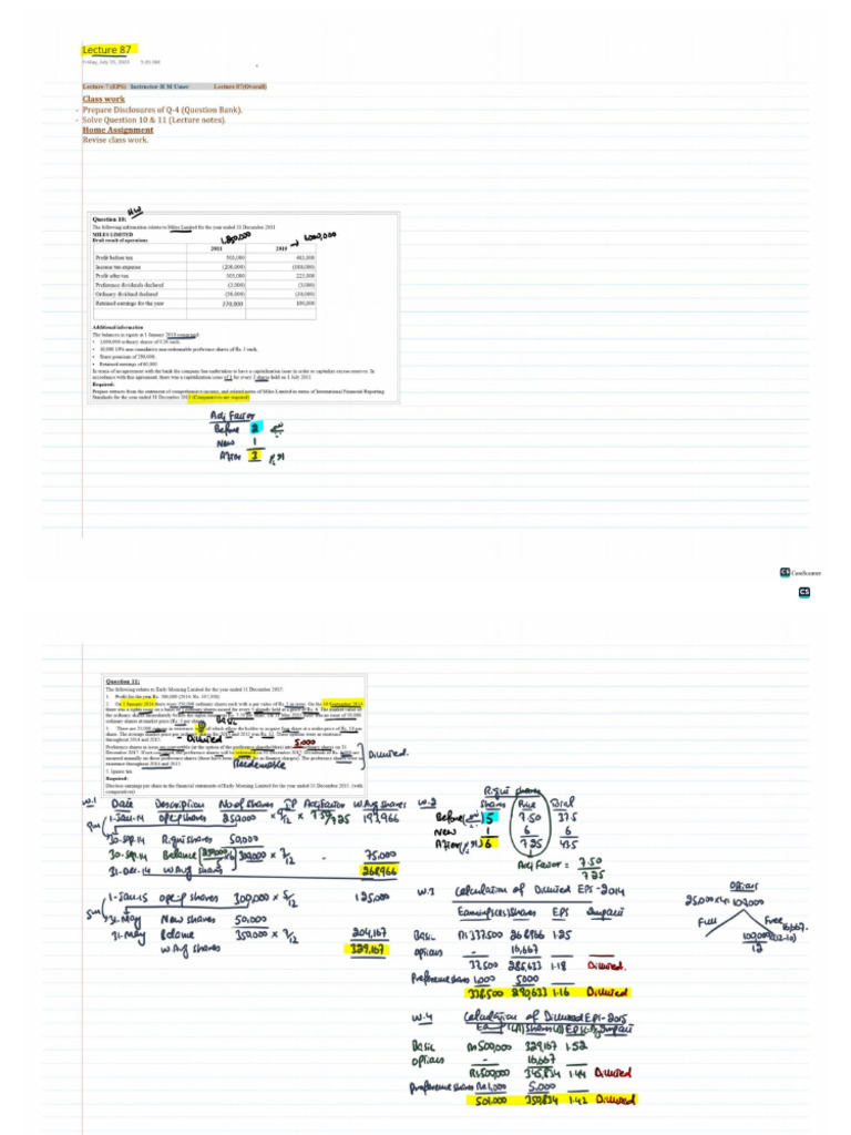 Elec Bord 87 Disclosures of EPS | PDF