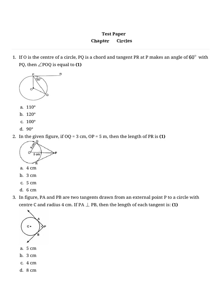 10th Triangles Test | PDF