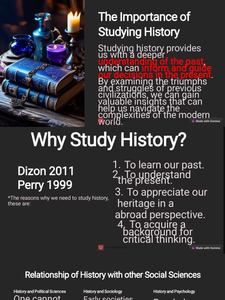 The Importance of Studying History 1 | PDF