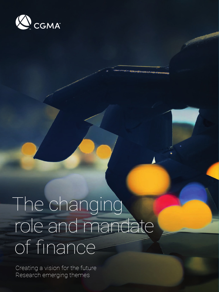Changing Role Mandate Finance Cgma | PDF